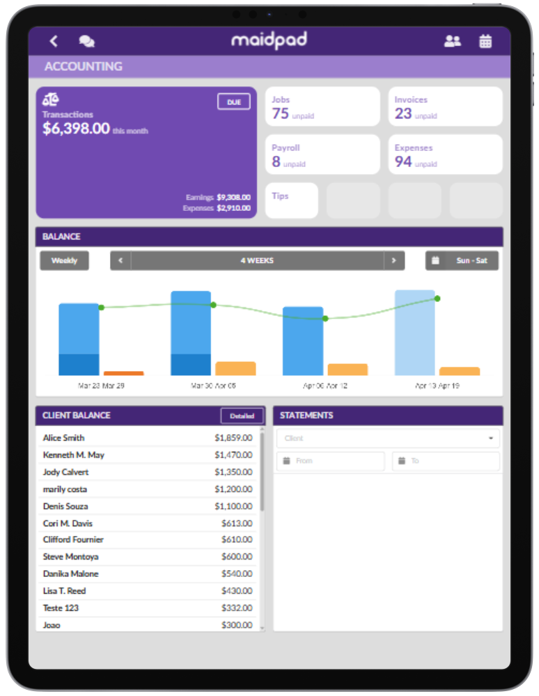 MaidPad - The Ultimate Cleaning Business Manager